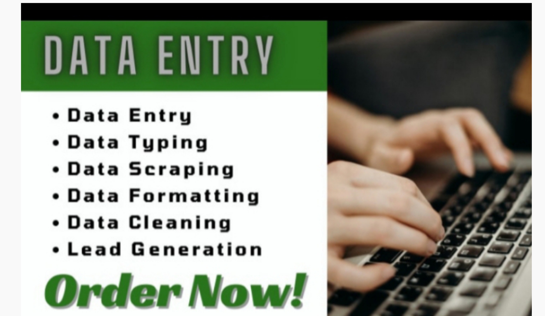 Provide Data Entry,lead Generation,Web Research | Legiit