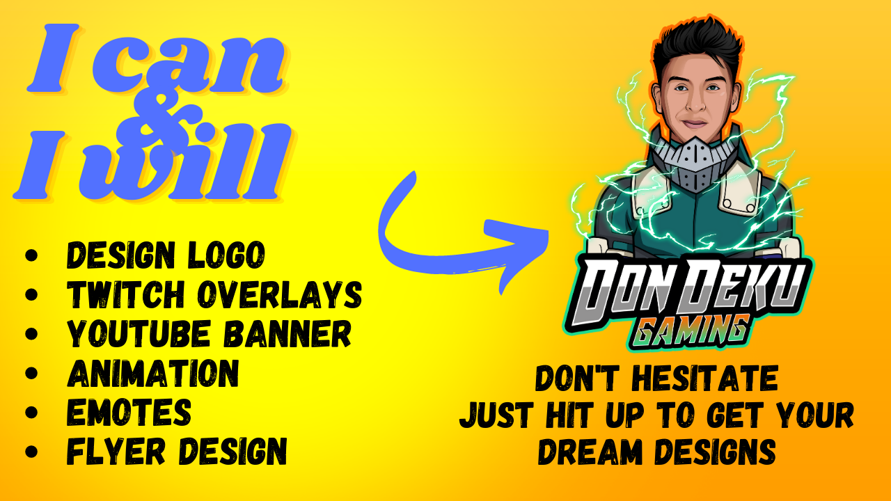 Design A Professional Logo And Overlays For You | Legiit
