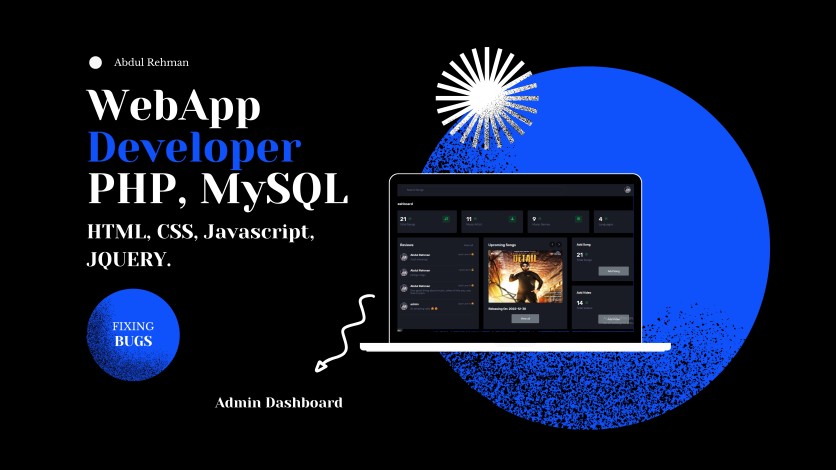 PHP Webapp Developer Front End, Back End | Legiit