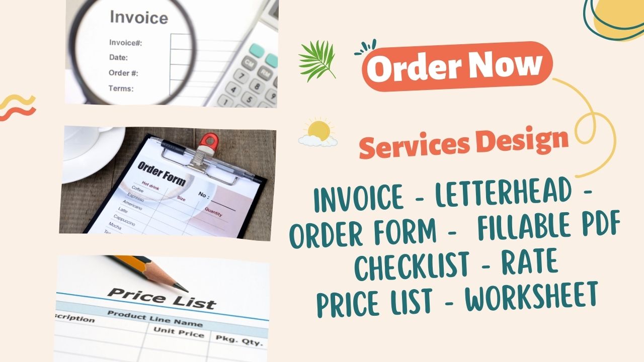 Design Interactive Pdf, Invoice, Fillable Pdf, Checklist, Receipt | Legiit