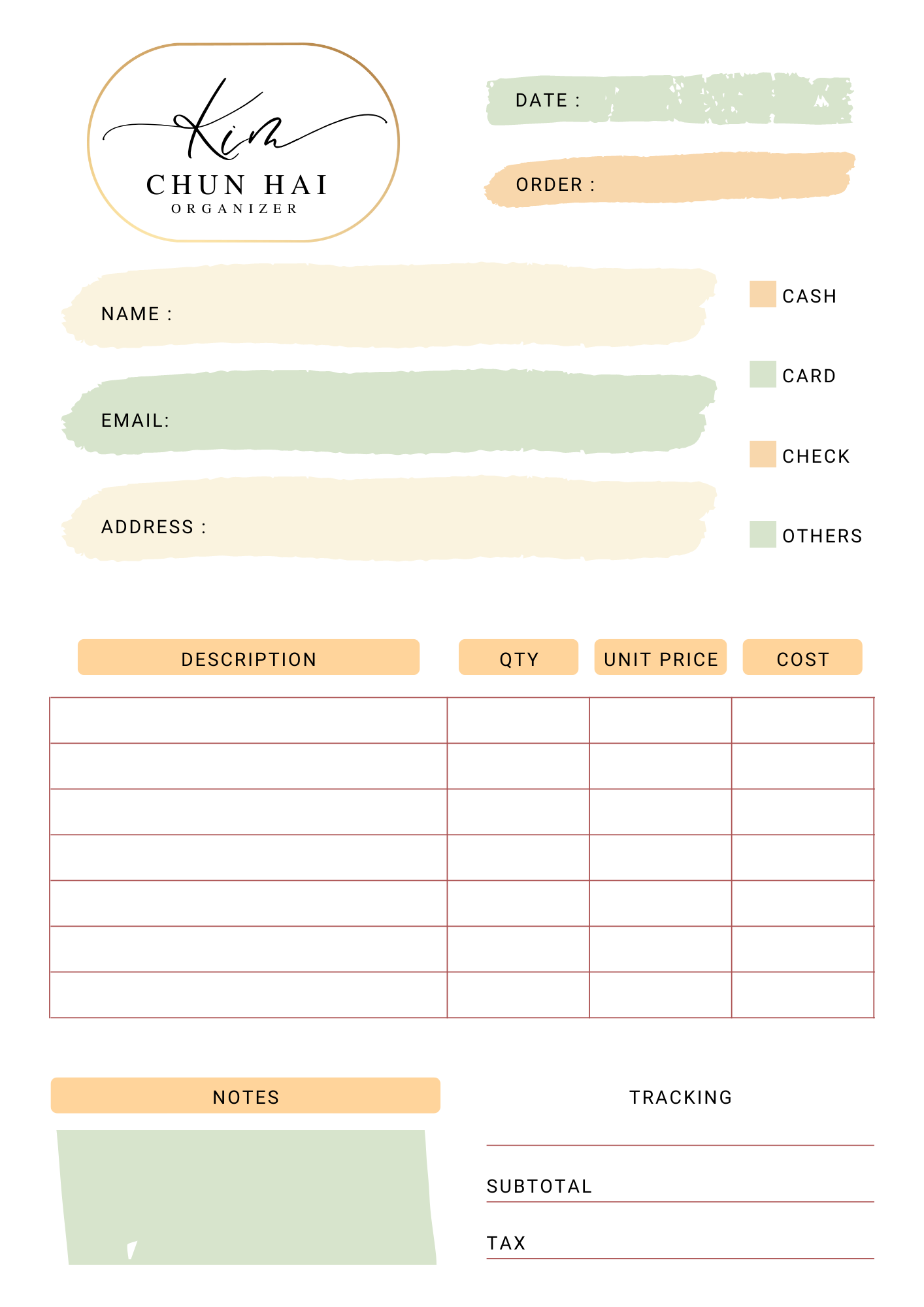 Design Interactive Pdf, Invoice, Fillable Pdf, Checklist, Receipt | Legiit