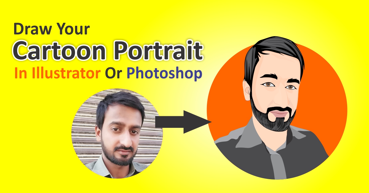 Draw Your Cartoon Portrait In Illustrator Or CorelDraw | Legiit