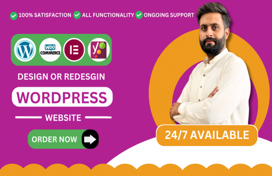 Custom Design Or Redesign Your WordPress Website | Legiit