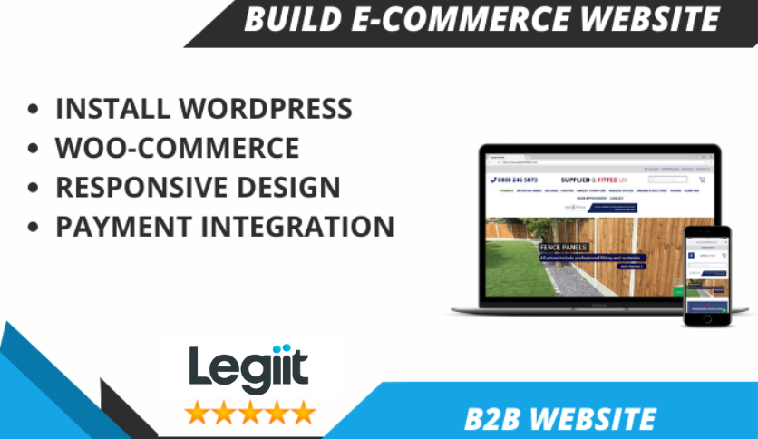 Professional And Responsive ECommerce Store | Legiit