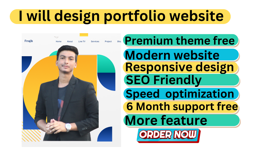 Build Creative Online Personal Portfolio Website | Legiit