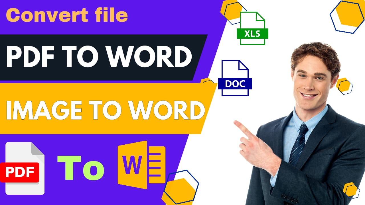 Manually edit and convert pdf to word, image to word