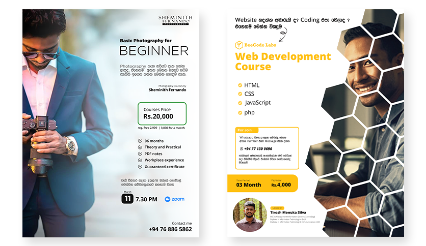 Simpale & Creative Sinhala Flyer Design | Legiit