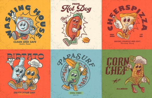 Design Vintage, Mascot, Logo, Illustration For You | Legiit