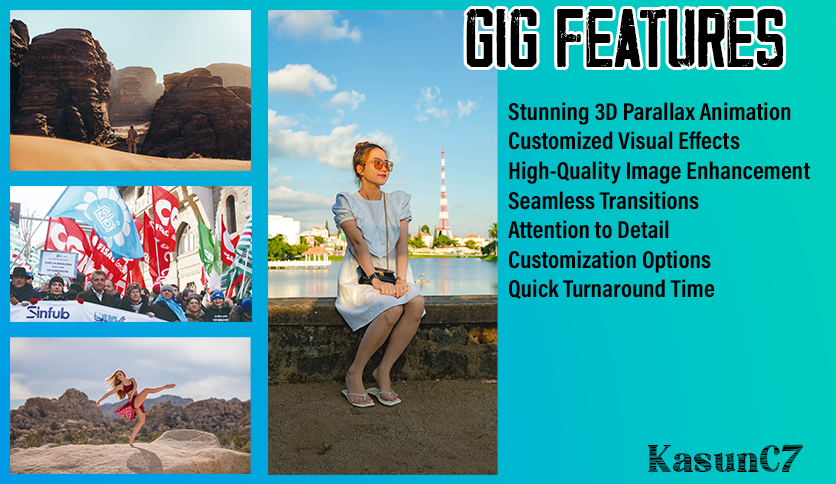 Get Your Photos To Life With 3D Parallax Animation | Legiit