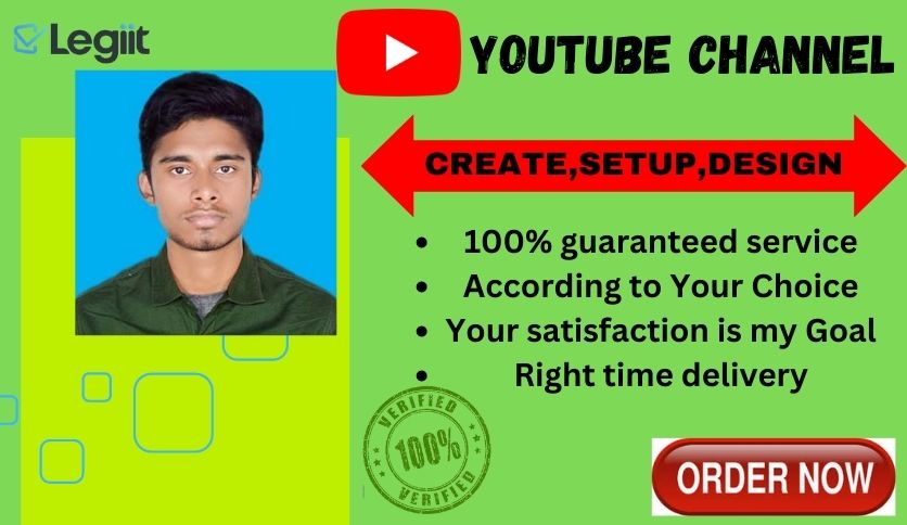YouTube Channel Create, Setup, And Optimize | Legiit