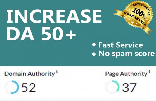 Increase Domain Authority Moz DA 50 Plus | Legiit