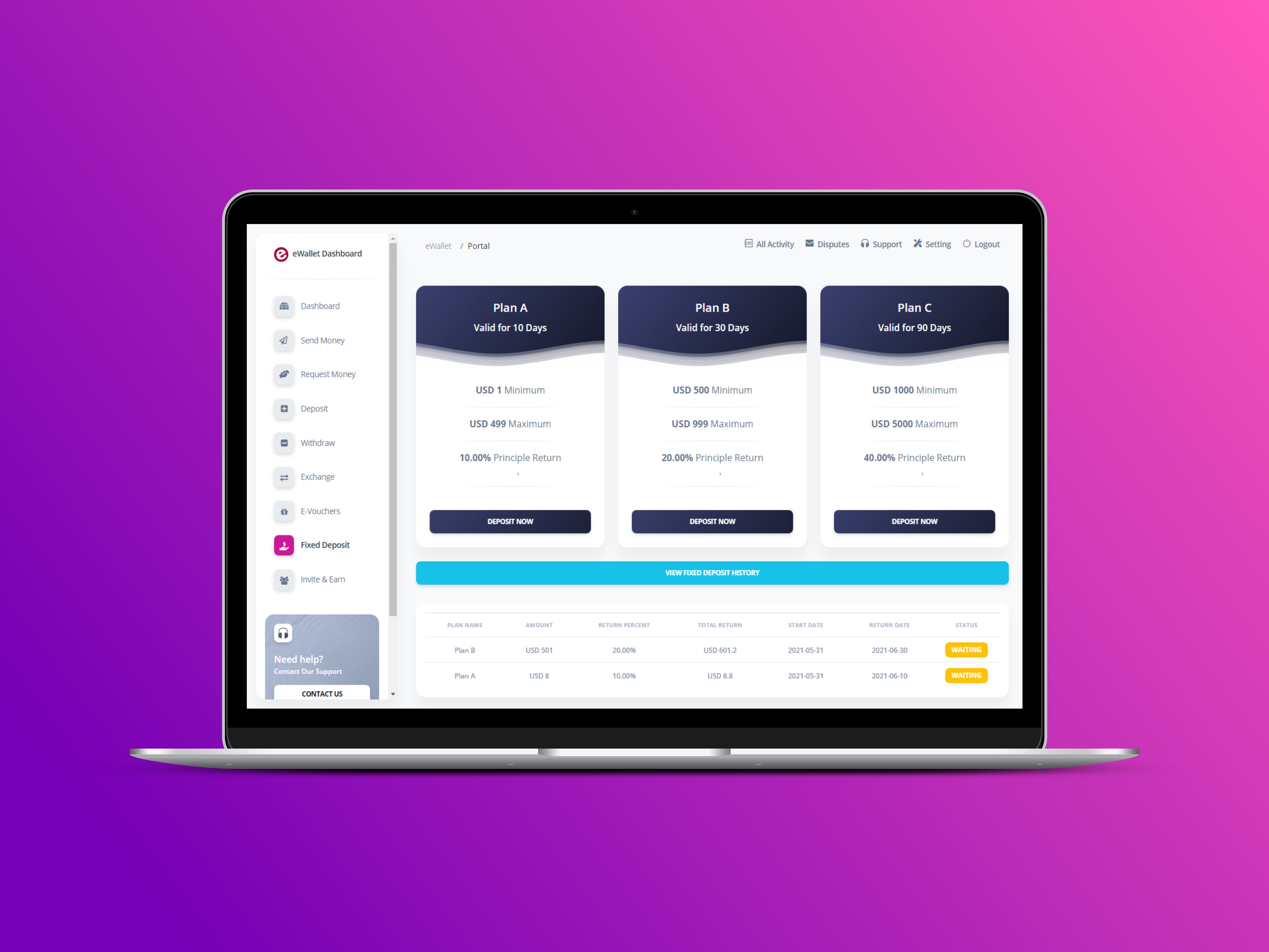 EWallet Website Development | Legiit