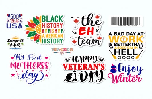 Typography Sticker Design And Custom Label Design | Legiit