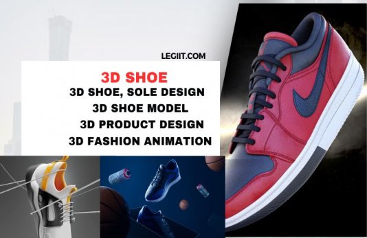 3d Shoe Design, 3d Shoe Sole, 3d Shoe Animation | Legiit