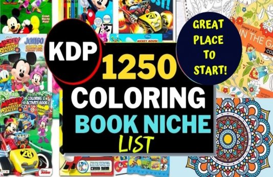 1250+ KDP Coloring Book Niches | Legiit