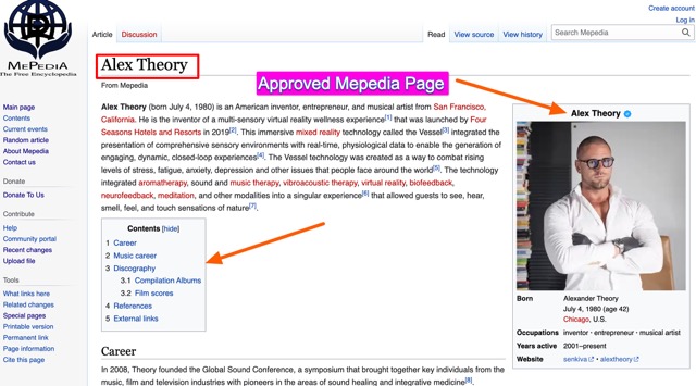Create An Approved Mepedia Wikipedia Page | Legiit