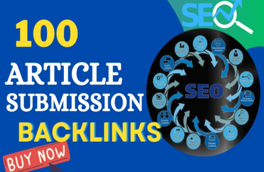 100 Unique Article Submission Backlinks | Legiit