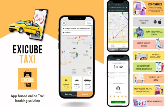 Cab Booking App Source Code – Like Ola,Uber,Kareem | Legiit