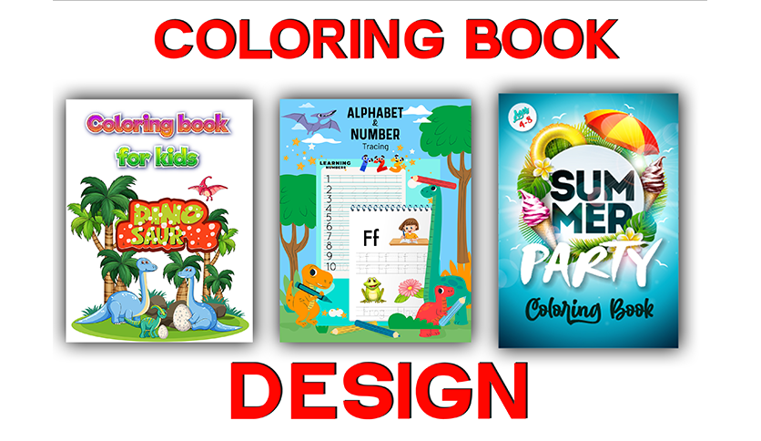 Create Unique Any Types KDP Book Cover And Kids Coloring Book Design ...