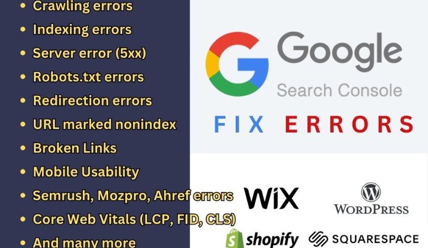 Professional Service To Fix Google Search Console | Legiit