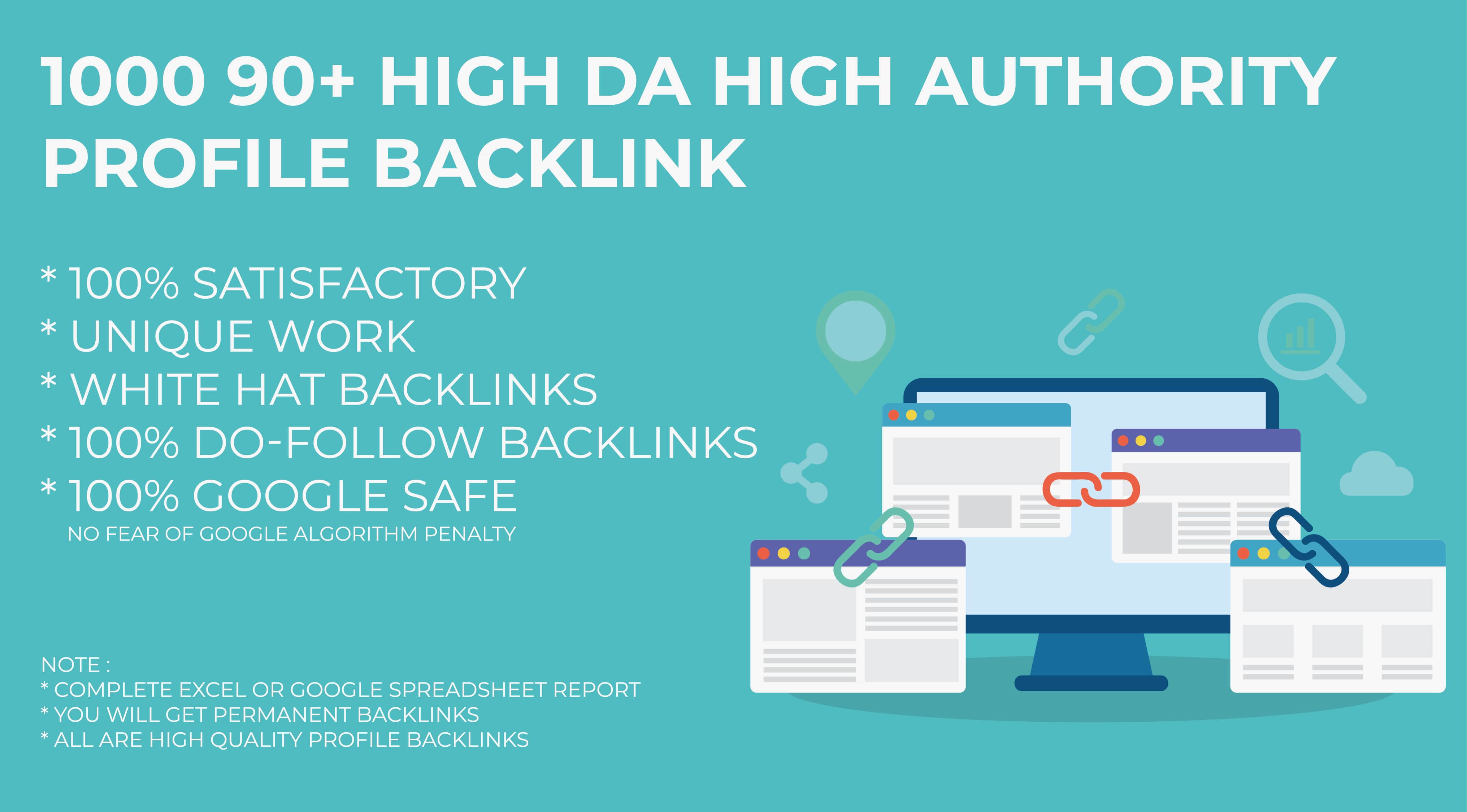 Provide 1000 90+ High Da High Authority Pro | Legiit