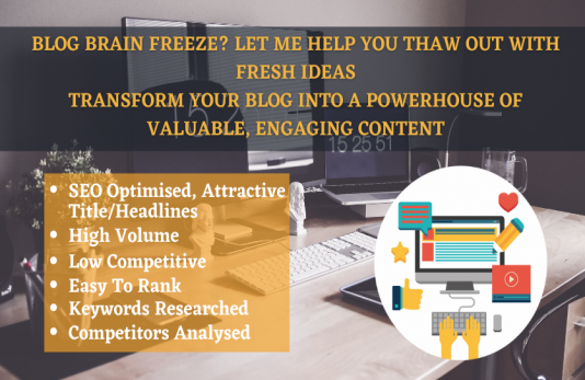 Catchy Titles And Compelling Topics For Your Blog | Legiit