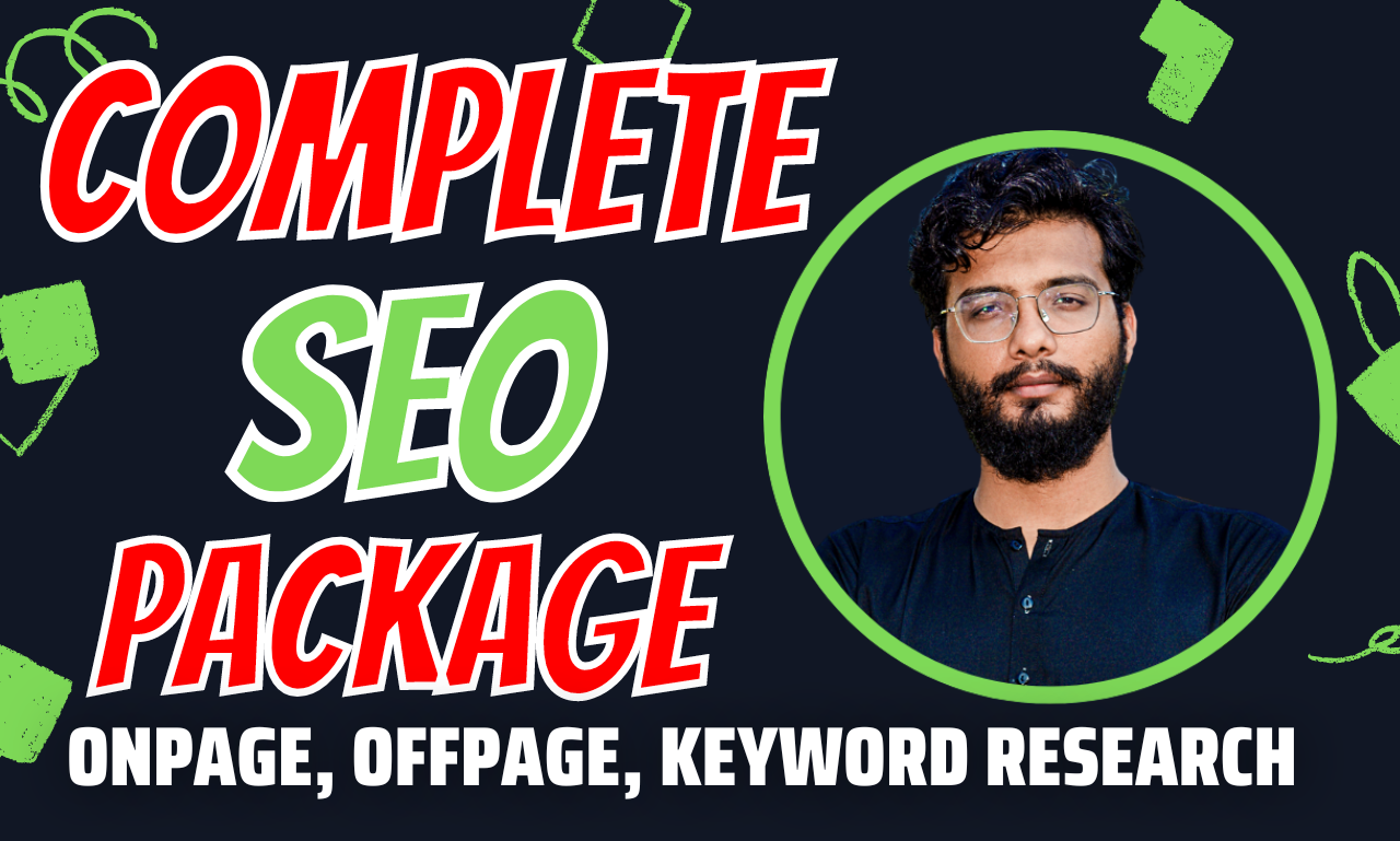 Complete SEO Package On Monthly Basis | Legiit