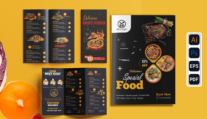 design amazing menu board, restaurant, fast food, bar menu