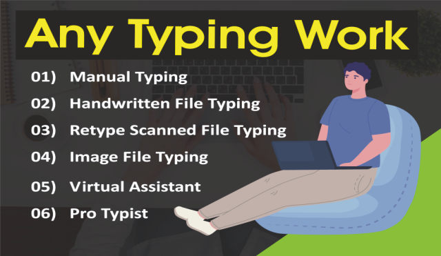 Professional Any Data Entry Typing Work | Legiit