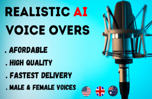 Create Real Human Like AI Voice Over Text To Speec | Legiit
