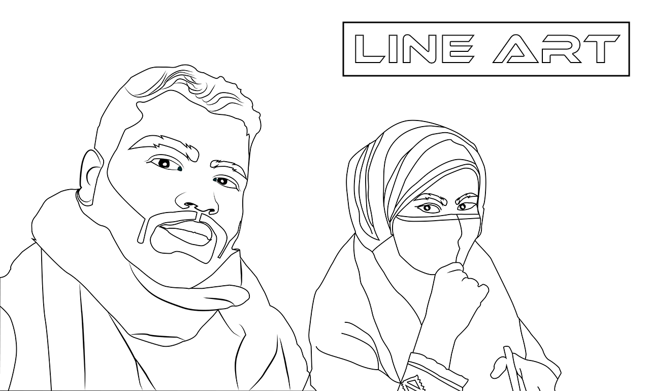 Illustration Line Art Drawing | Legiit