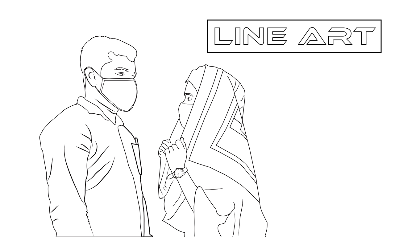 Illustration Line Art Drawing | Legiit