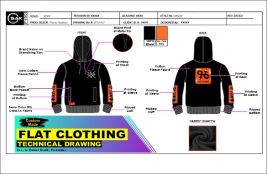 T-shirt Design Fashion Apparel Clothing Tech Pack | Legiit