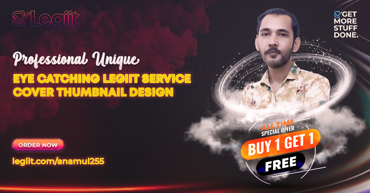 Professional Unique Eye Catching Legiit Service Cover Thumbnail Design ...