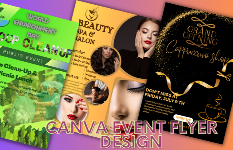 Design Your Event Flyer, Business Flyer In Canva | Legiit