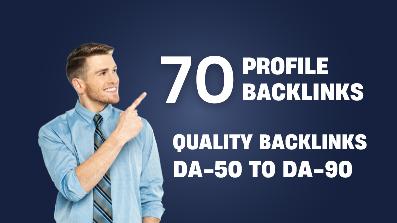 Create 70 High Quality Profile Backlinks | Legiit