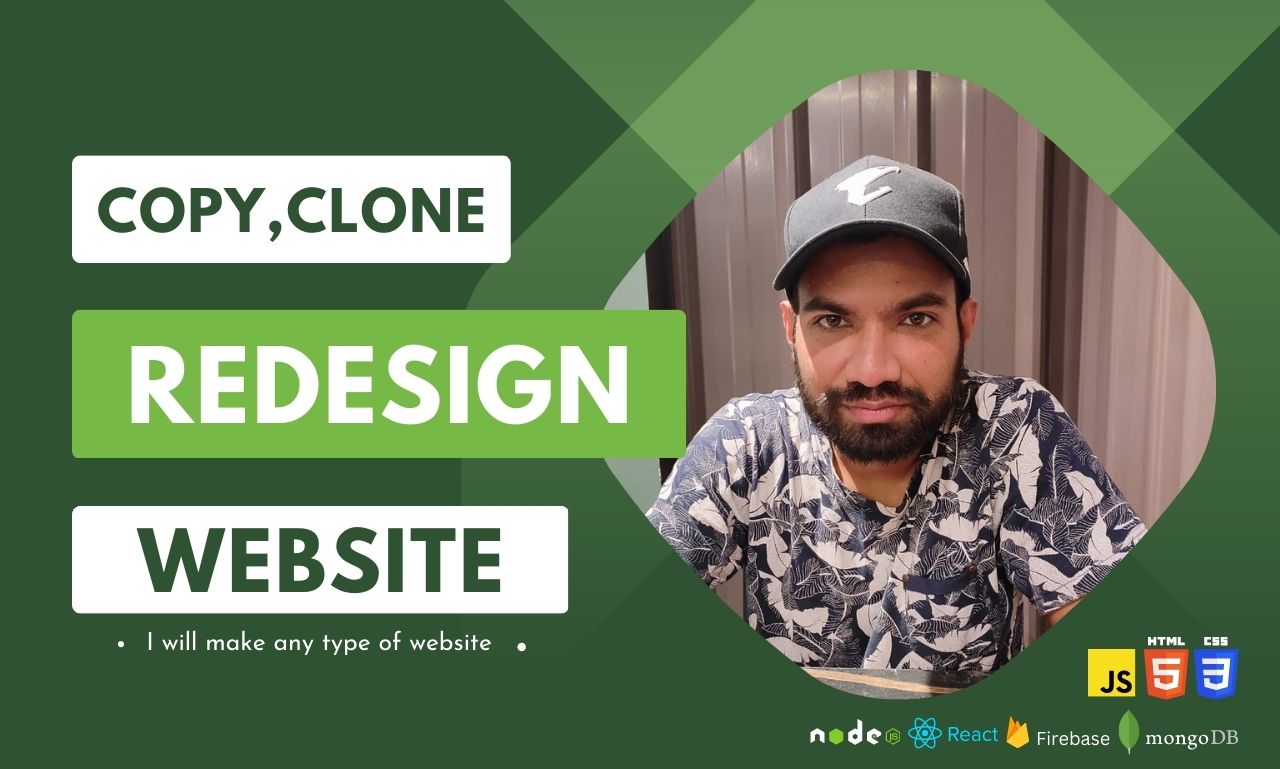 Create Clone, Copy, Redesign Website Using React | Legiit Create Clone, Copy, Redesign Website Using React | Legiit