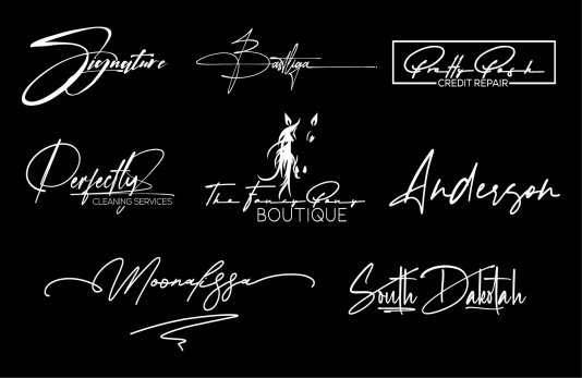 Photography Cursive Handwritten Signature Logo | Legiit