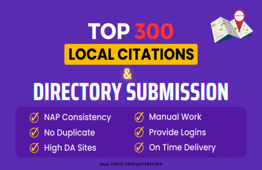 Top 300 Local Citations And Directory Submission | Legiit