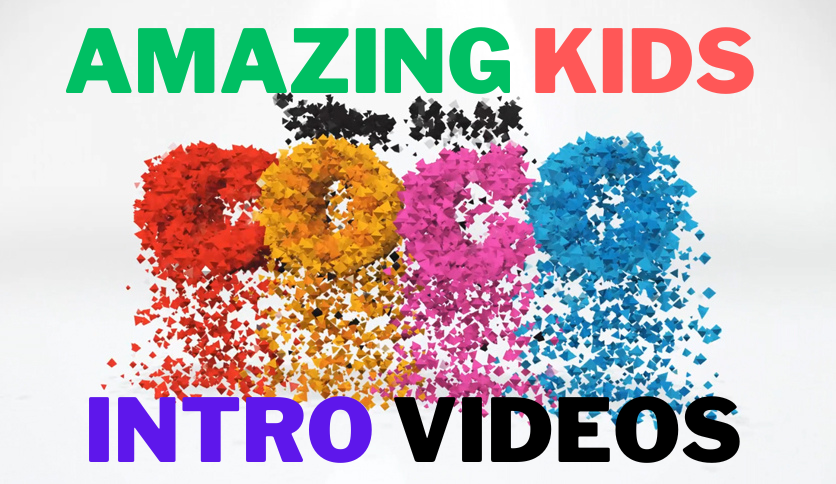 Kids YouTube intro video logo animation in 24 hours
