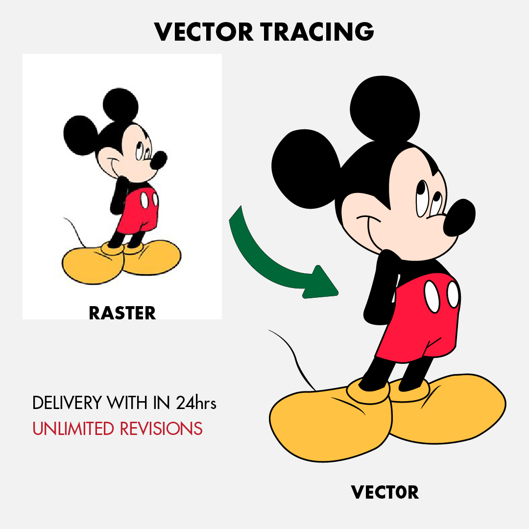 High Resolution And Vector Source File, Conversion Of Raster To Vector ...