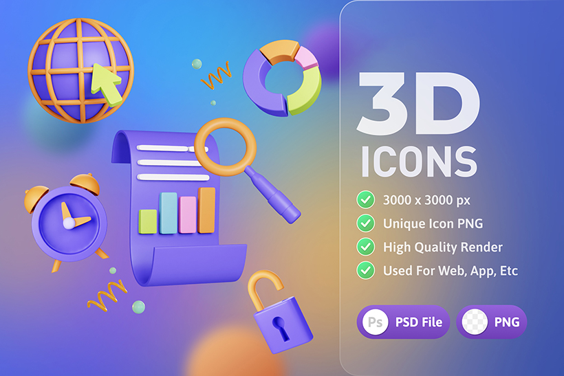Design Modern 3d Icons For Your Website And Apps | Legiit