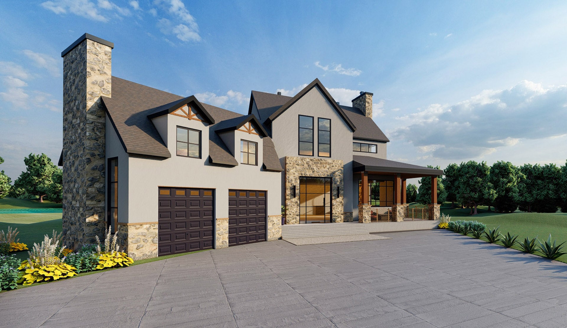 Design House Front Exterior Interior 3d Renders | Legiit