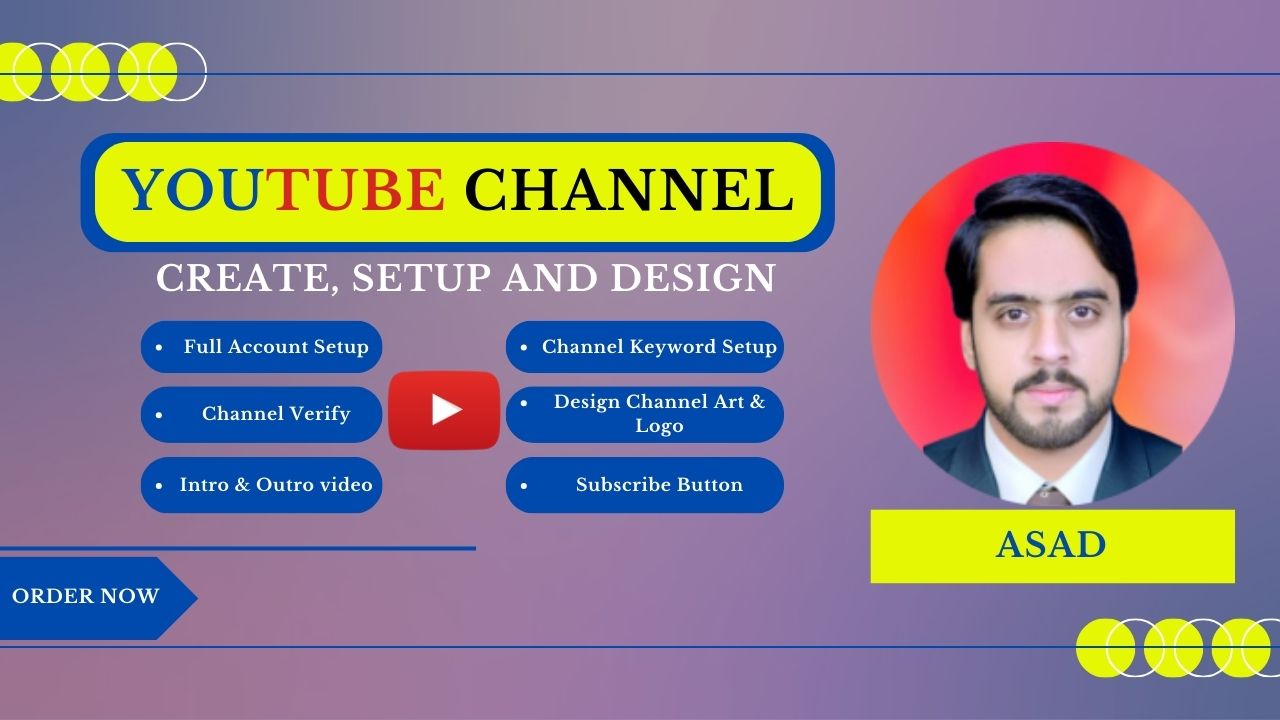 Create, Setup & Design YouTube Channel | Legiit
