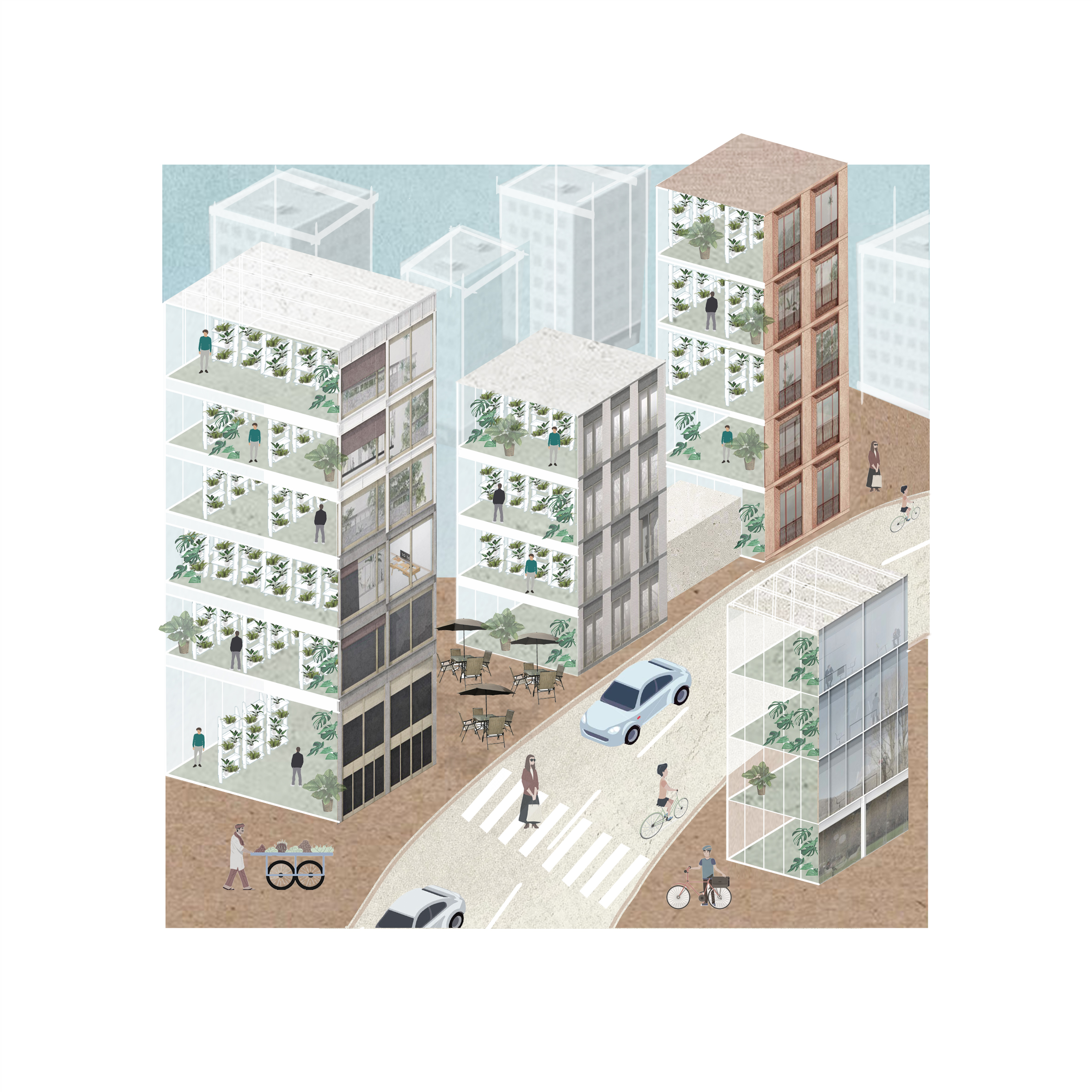 I Will Create An Architectural Collage Style Render Using Photoshop ...