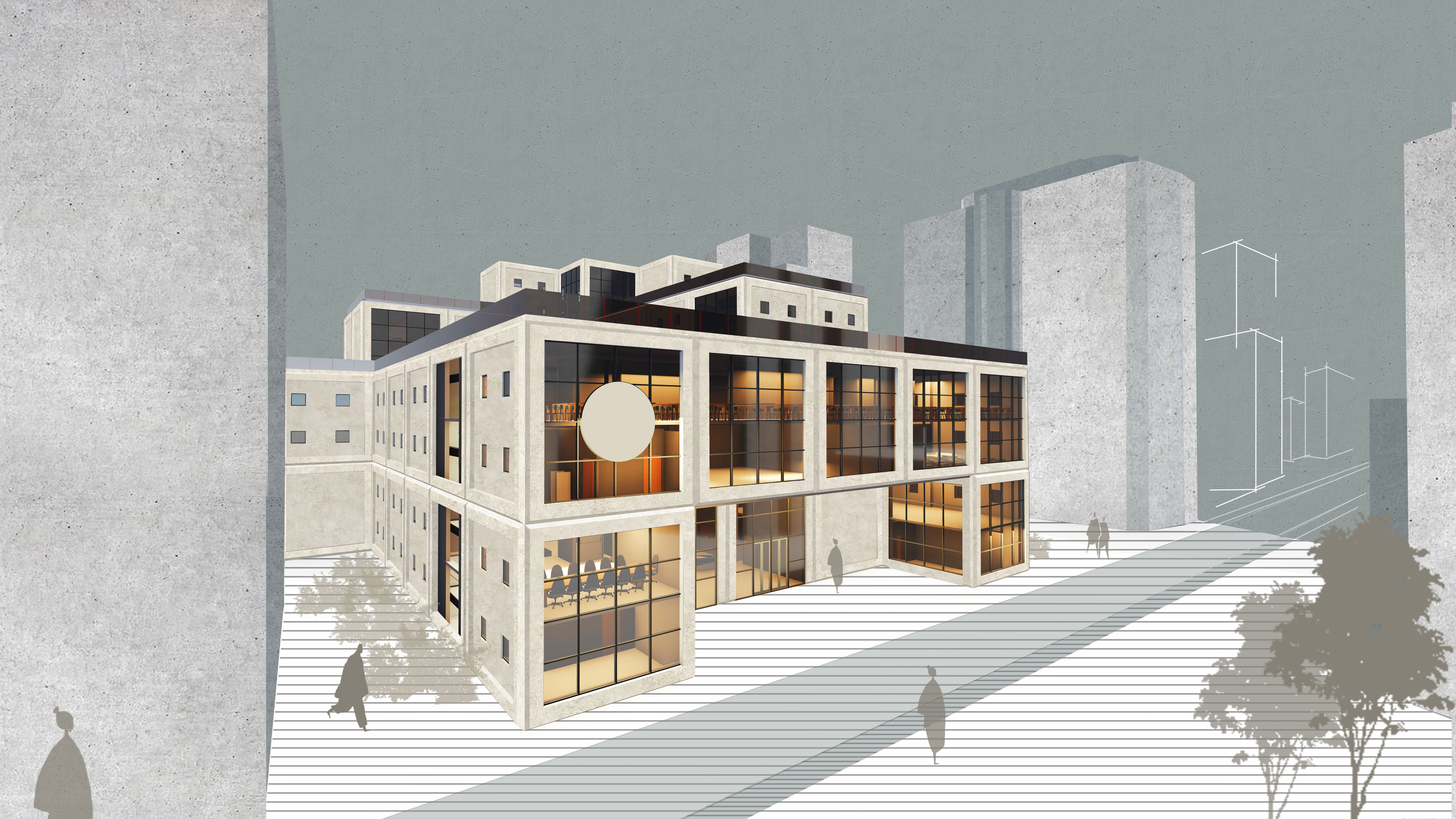 I Will Create An Architectural Collage Style Render Using Photoshop ...