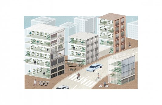 I Will Create An Architectural Collage Style Render Using Photoshop ...